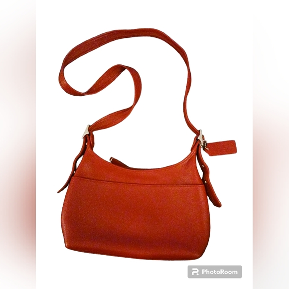 Coach | Bags | Vintage Coach Legacy Hobo Zip Purse Red With Adjustable ...